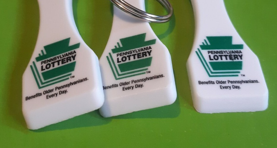 Pennsylvania State Lottery Ticket Scratcher Keychain White Lot of 3 | eBay