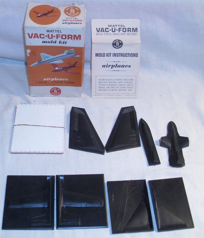 MATTEL THINGMAKER VAC-U-FORM AIRPLANES MOLD KIT 1960s BOXED | eBay
