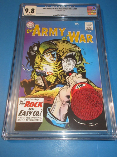 Our Army at War #81 Facsimile Reprint 1st Sgt Rock CGC 9.8 NM/M ...