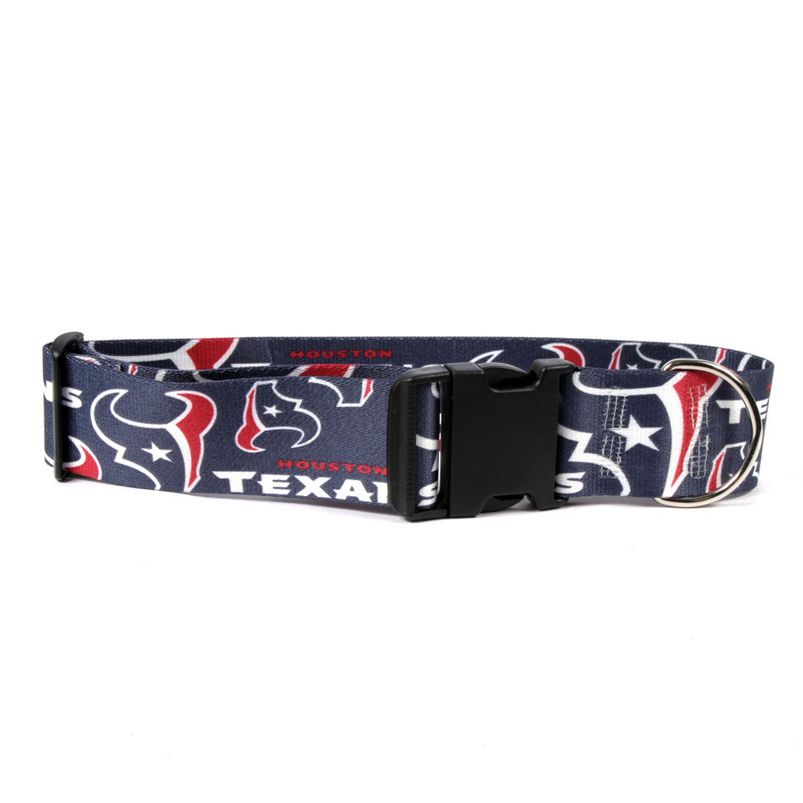 NFL Pet Team Collar Houston Texans Large 18"-28" Colorful high-quality ...