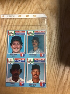 1988 Chef Boyardee Baseball 4 Card Uncut Sheet | eBay