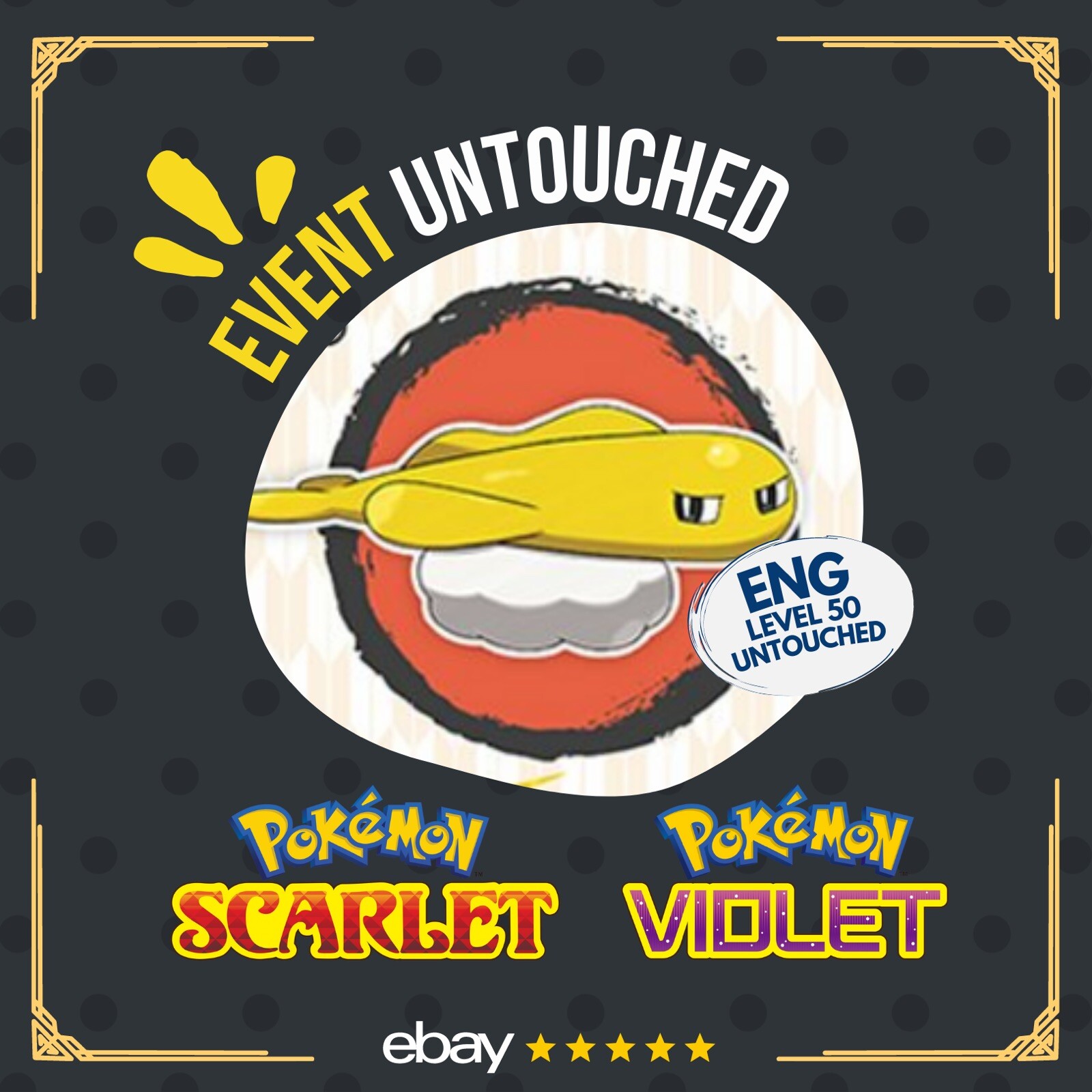 Tatsugiri Stretchy Worlds23 Yokohama Event Untouched IV Pokémon Scarlet ...