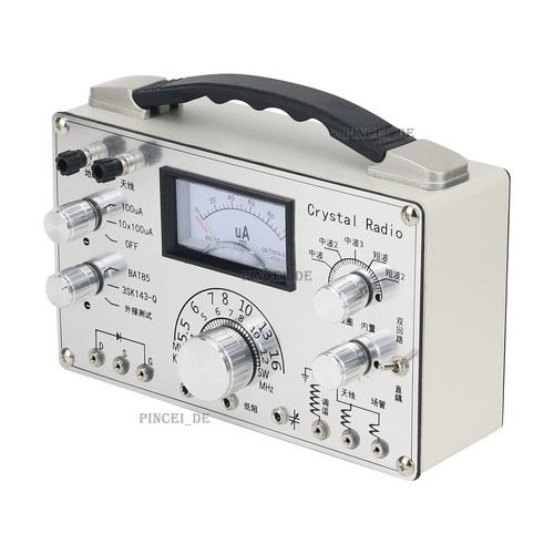 Multifunctional Crystal Radio FM Radio With Level meter Speaker | eBay