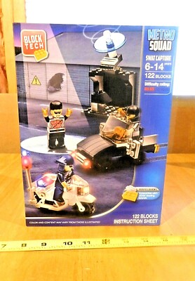 Block Tech Metro Squad Swat Capture - 122 Blocks New Sealed In Original ...