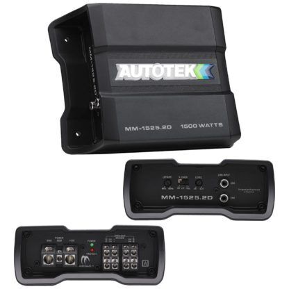 Autotek MM15252D Mean Machine Compact 2 Channel Amplifier, 1500 Watts ...