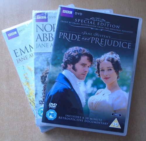 3 x Jane Austen BBC Drama DVDs - Pride & Prejudice, Emma & Northanger ...