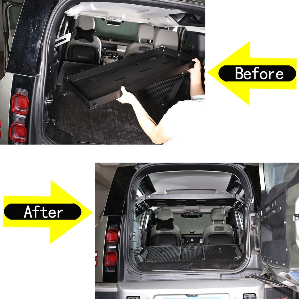 Rear Trunk Luggage Rack Cargo Shelf Holder Trim for Land Rover Defender ...