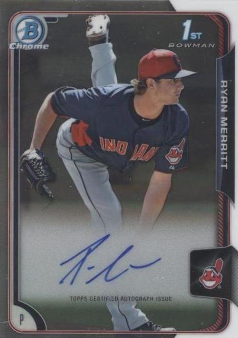 2015 Bowman - Chrome Prospects Autographs Ryan Merritt #BCAP-RM (AU, RC ...