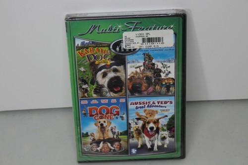 4 Family Dog Movies DVD Karate Dog, Chilly Dogs, Dog Gone Aussie & Ted ...
