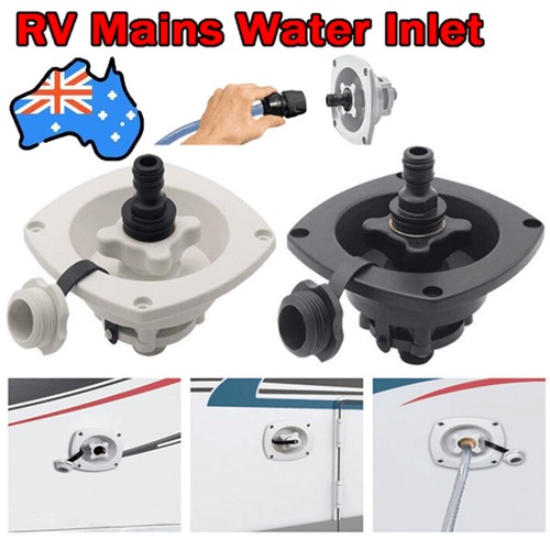 Mains Water Inlet With Pressure Regulator Filler Entry For Caravan RV ...
