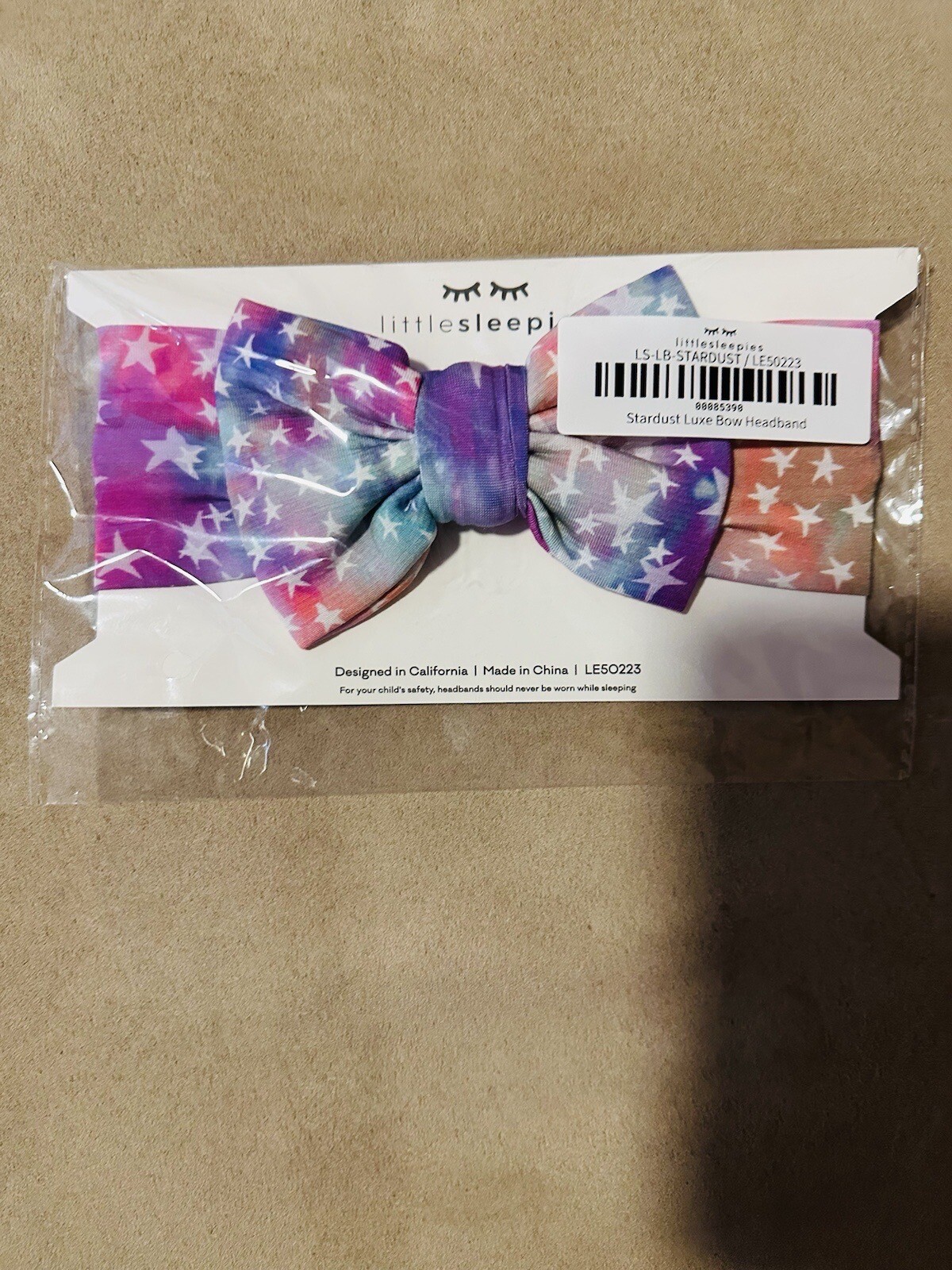 NEW WITH TAGS LITTLE SLEEPIES LUXE BOW HEADBAND STARDUST NWT LS | eBay