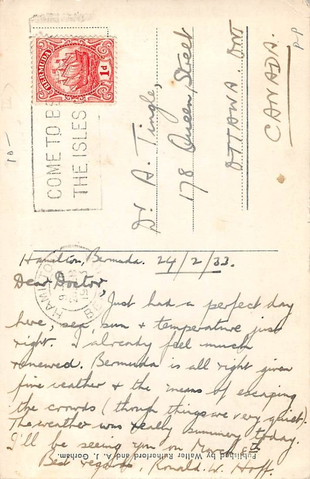 BERMUDA ~ WORKERS CUTTING STONE IN A QUARRY, R & G REAL PHOTO PC ~ used ...