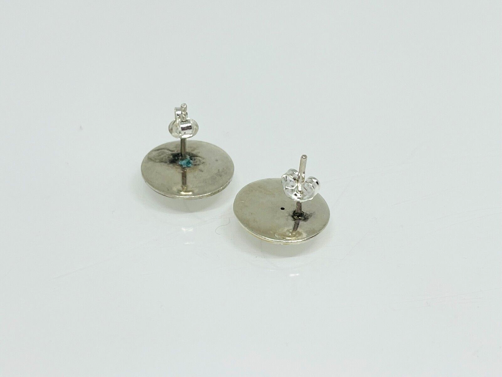 Gorgeous Sparkling Artistic Half Sphere Stud Earrings 925 Solid Silver ...