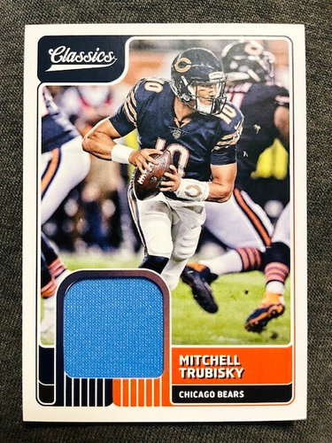 2018 Panini Classics Mitchell Trubisky Materials Jersey Relic Card | eBay