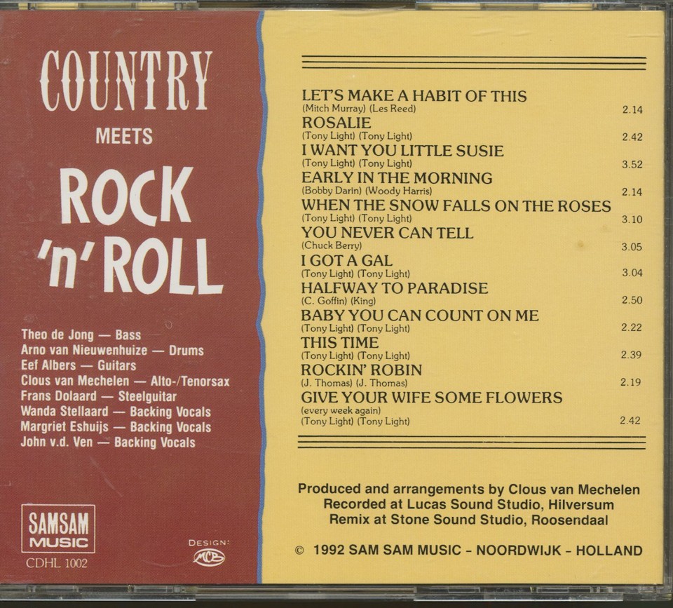 Tony Light - Country Meets Rock & Roll (CD) - Rock & Roll 8713869010029 ...