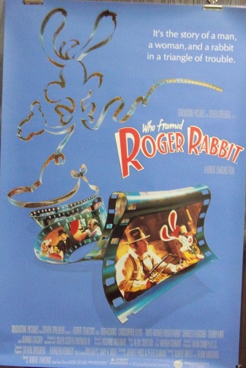 Roger Rabbit Movie Poster Who Framed Roger Rabbit Original 1988