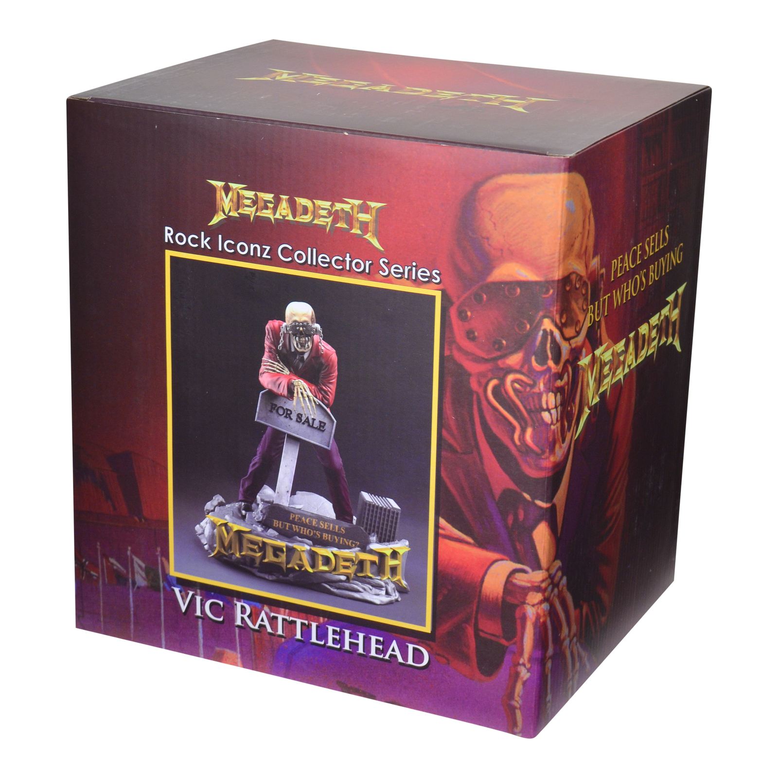 Megadeth 2017 KnuckleBonz Rock Iconz Vic Rattlehead Peace Sells LP ...