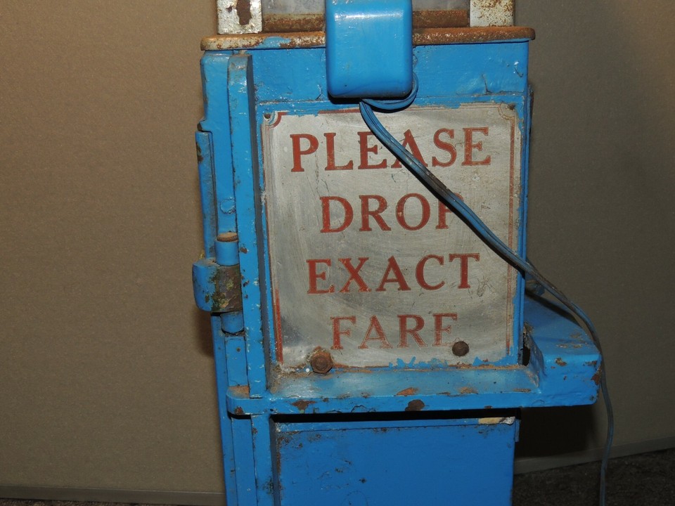 Vintage Cleveland Fare Box Johnson Fare Box Size 2 C.P 10 Trolly Street ...