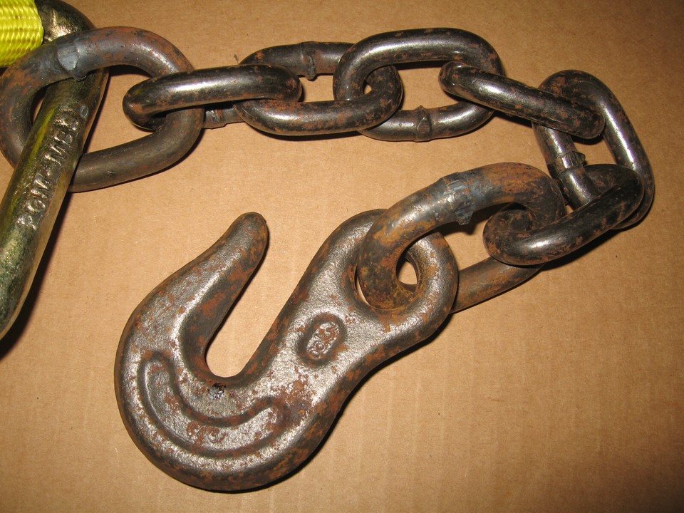 SpanSet WS427CGY Winch Strap J Hook 4" x 27' x 5,000lbs, 3/8 Hook and ...