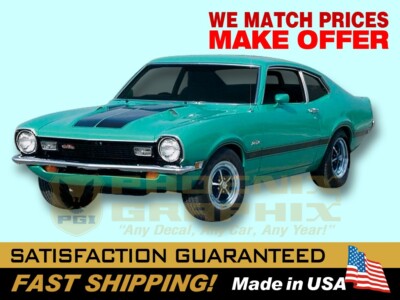 compatible with, 1970 Maverick Grabber Stripes Graphics Decals Kit ...