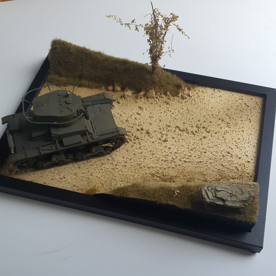 DIORAMA BASE COMPLETED Model Kit 1/35 1/48 IRAQ AFGHAN WAR DESERT BOLT ...