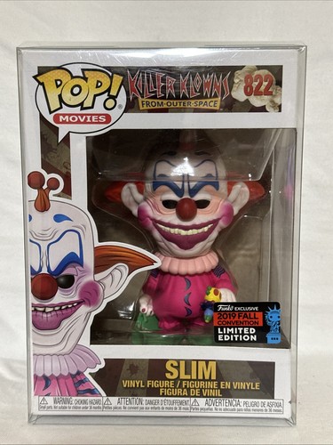Funko Pop! Slim #822 Killer Klowns From Outer Space W/soft Protector ...