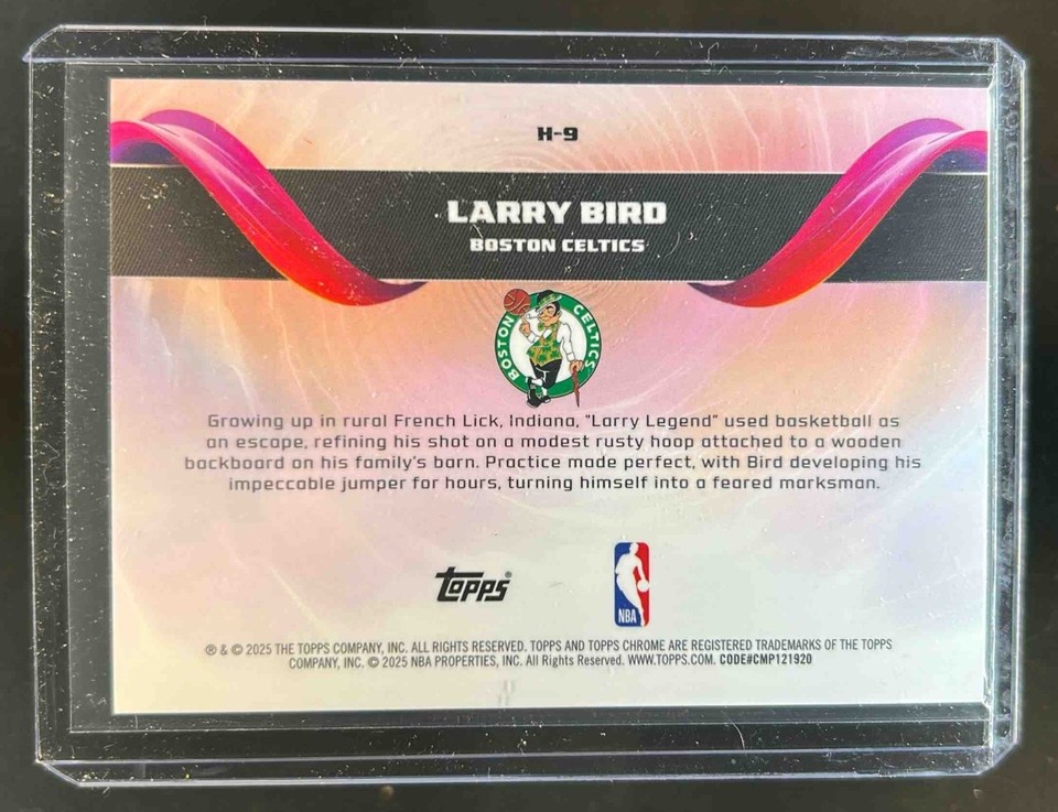 2025-26 Topps Chrome Larry Bird Helix SSP #H-9 Celtics | eBay