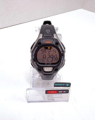Timex Women's Ironman 30-Lap Resin Watch Alarm Indiglo Chronograph ...