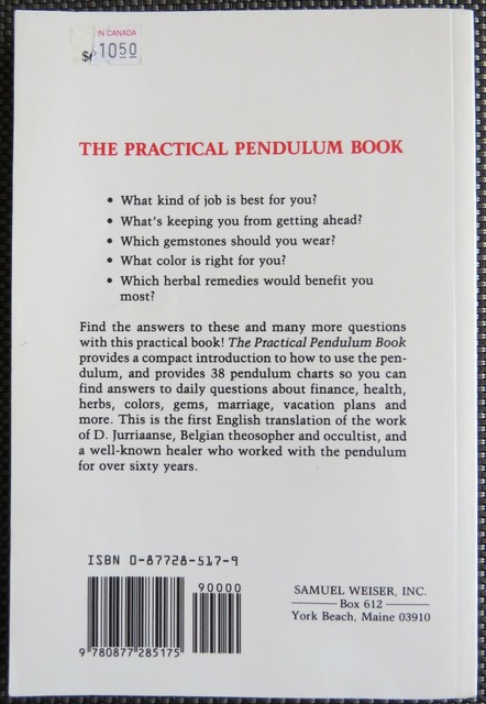 The Practical Pendulum Book by D. Jurriaanse (1986, Trade Paperback) for sale online | eBay