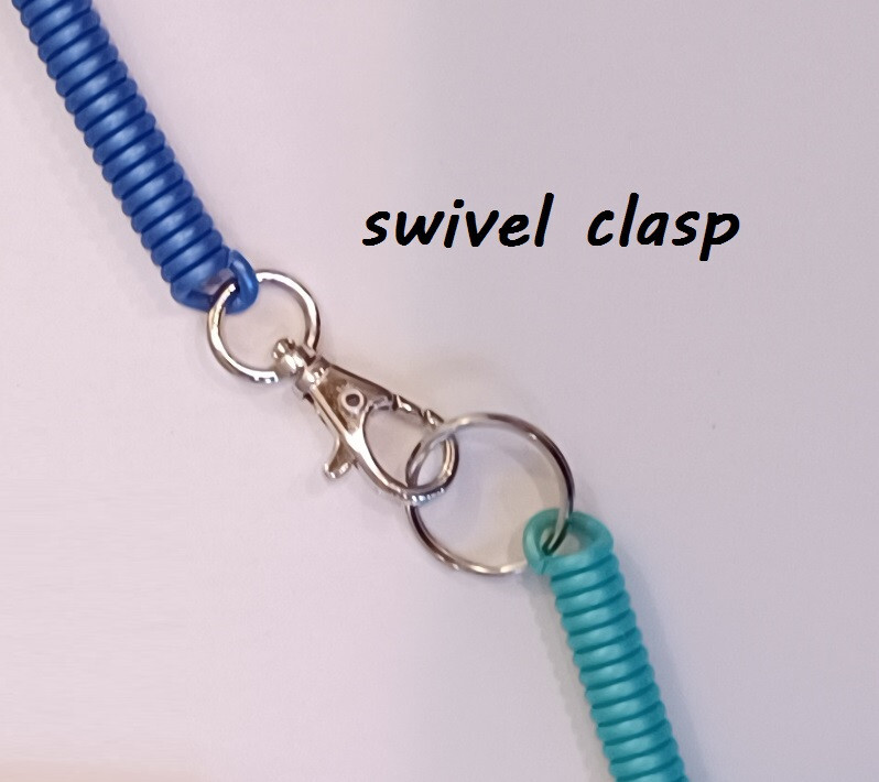 3 Color Spiral Retractable Spring Coil Key Chain Anti-Lost Stretch Cord ...