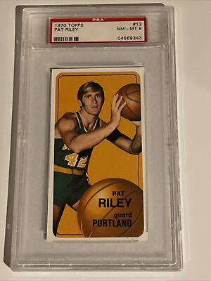 1970 Topps basketball #13 Pat Riley Rookie PSA 8 | eBay