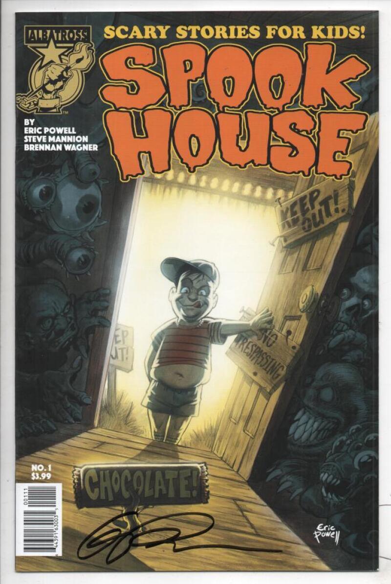 SPOOK HOUSE #1 2 3 4 5, NM, #1 signed by Eric Powell, 2016, Albatross ...