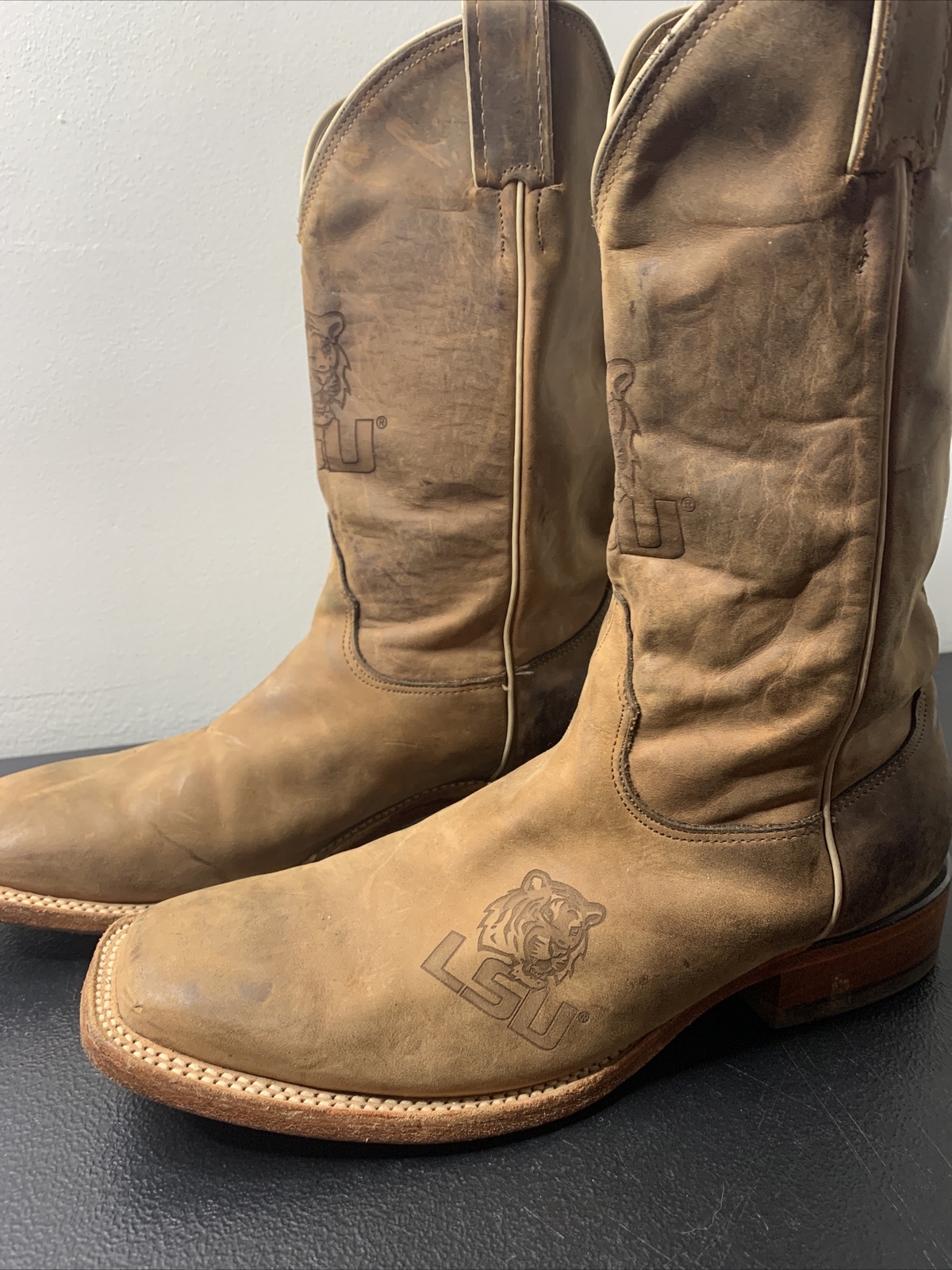 Nocona Boots, Mens Cowboy, LSU Tigers, 9 D | eBay