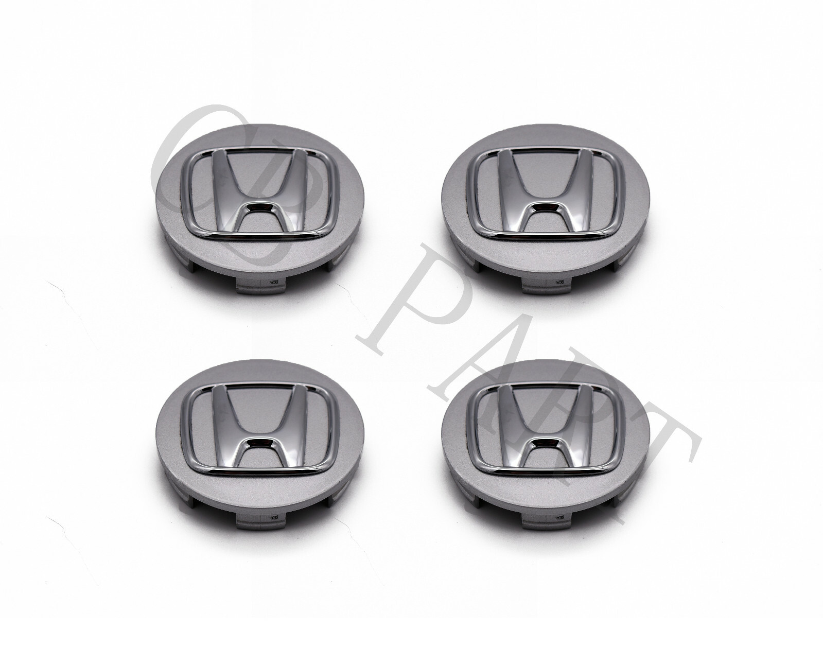 4pc Silver Chrome Loge Honda Wheel Rim Center caps 2.75" 69mm Civic ...