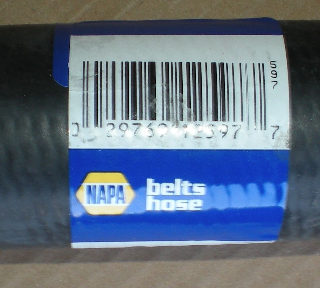 NAPA AUTO PARTS RADIATOR HOSE 9325 MOLDED ANTIFREEZE COOLANT UPPER | eBay
