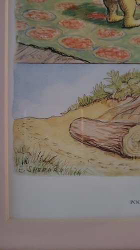 A Print of Winnie the Pooh (Pooh Does His Stoutness Exercise) 121/8 ...