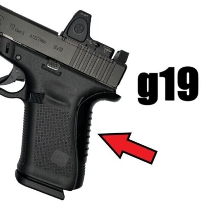 Glock 19 Backstrap Beavertail 1911 Style Black | eBay