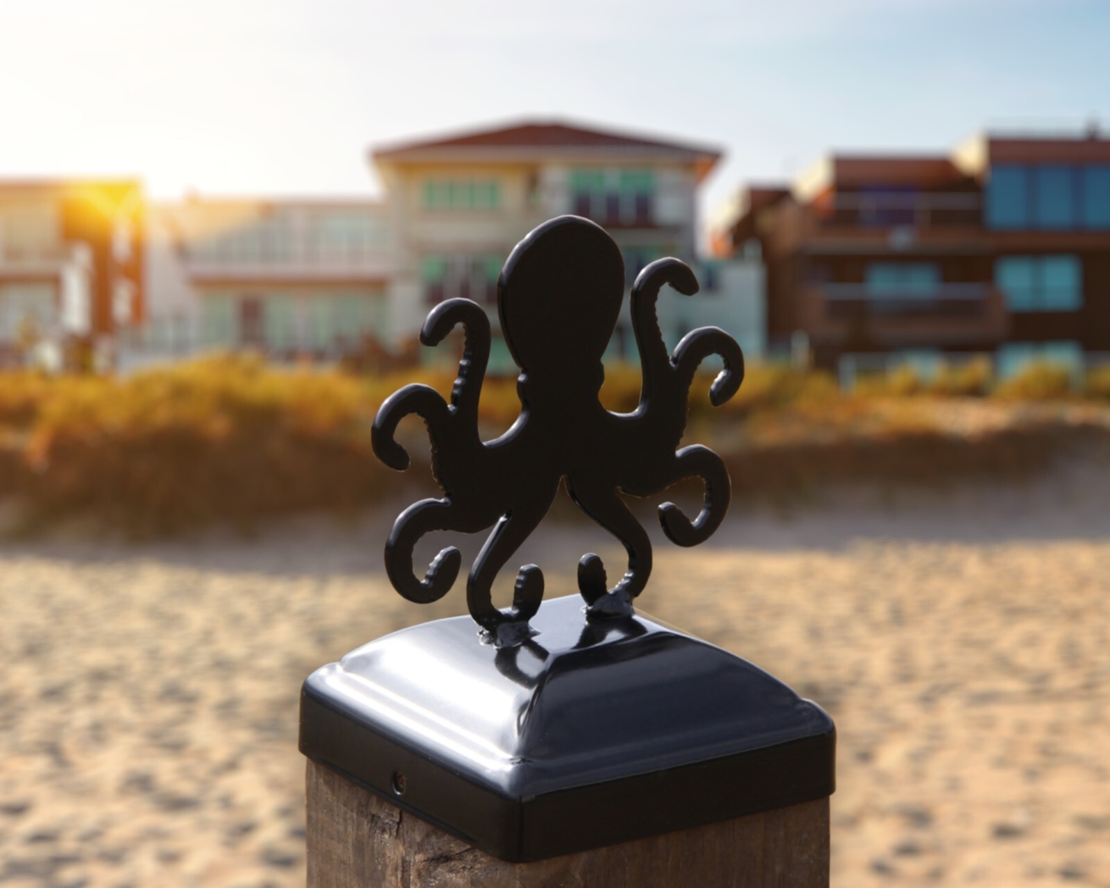 Octopus Fence Post Cap, 4x4 Octopus Fence Post End Cap, Beach themed ...