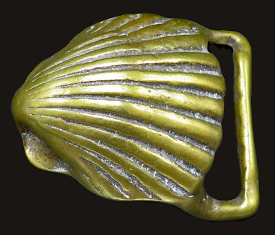 Scallop Seashell Brass Vintage Belt Buckle | eBay
