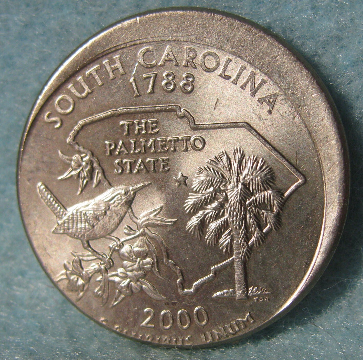 2000-P Off Center South Carolina State Quarter US Error Coin ...