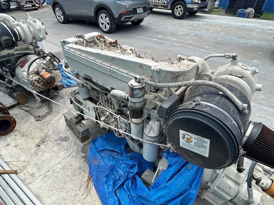 Lugger L6125 Marine Diesel Engine Pair with ZF. GEARS | eBay