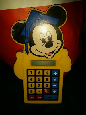 Vintage Concept 2000 Mickey Mouse Disney Calculator Model WD-1011 Works ...
