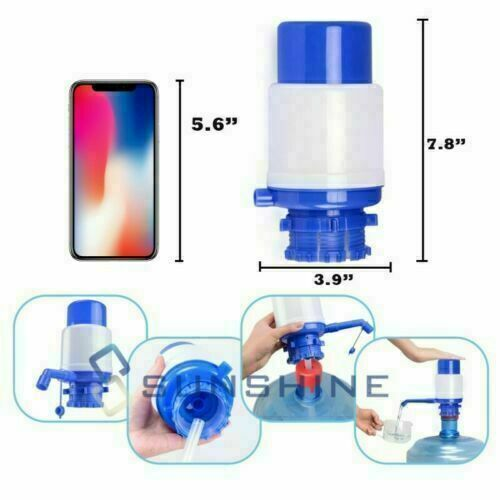 Manual Water Pump for 5 Gal Jug Portable Hand-Powered water dispenser ...