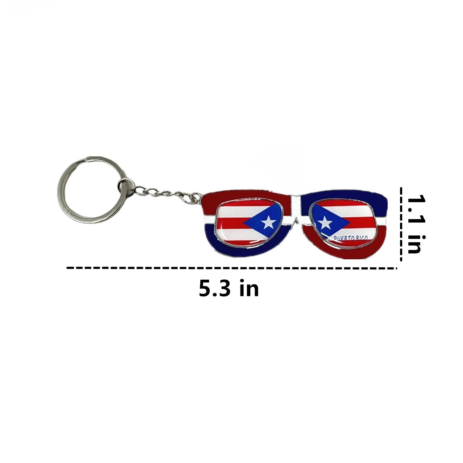 12 Pack of Puerto Rico Sunglasses Keychain Souvenir, Flag, PR Gift ...