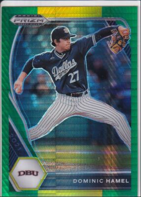 2021 Panini Prizm Draft Picks Dominic Hamel Green and Yellow Hyper ...