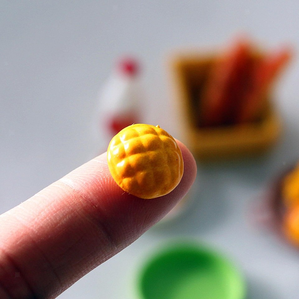 6 Pieces 1:12 1: 6 Dollhouse Mini Artificial Bread Models Accessory ...