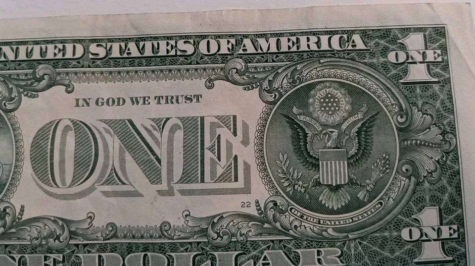 Fancy Serial Number J 33339000 A 2017 One Dollar Bill, $1, Collectors ...