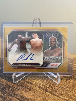 2023 Panini - Select UFC Derrick Lewis Gold Prizm Octagon Action ...