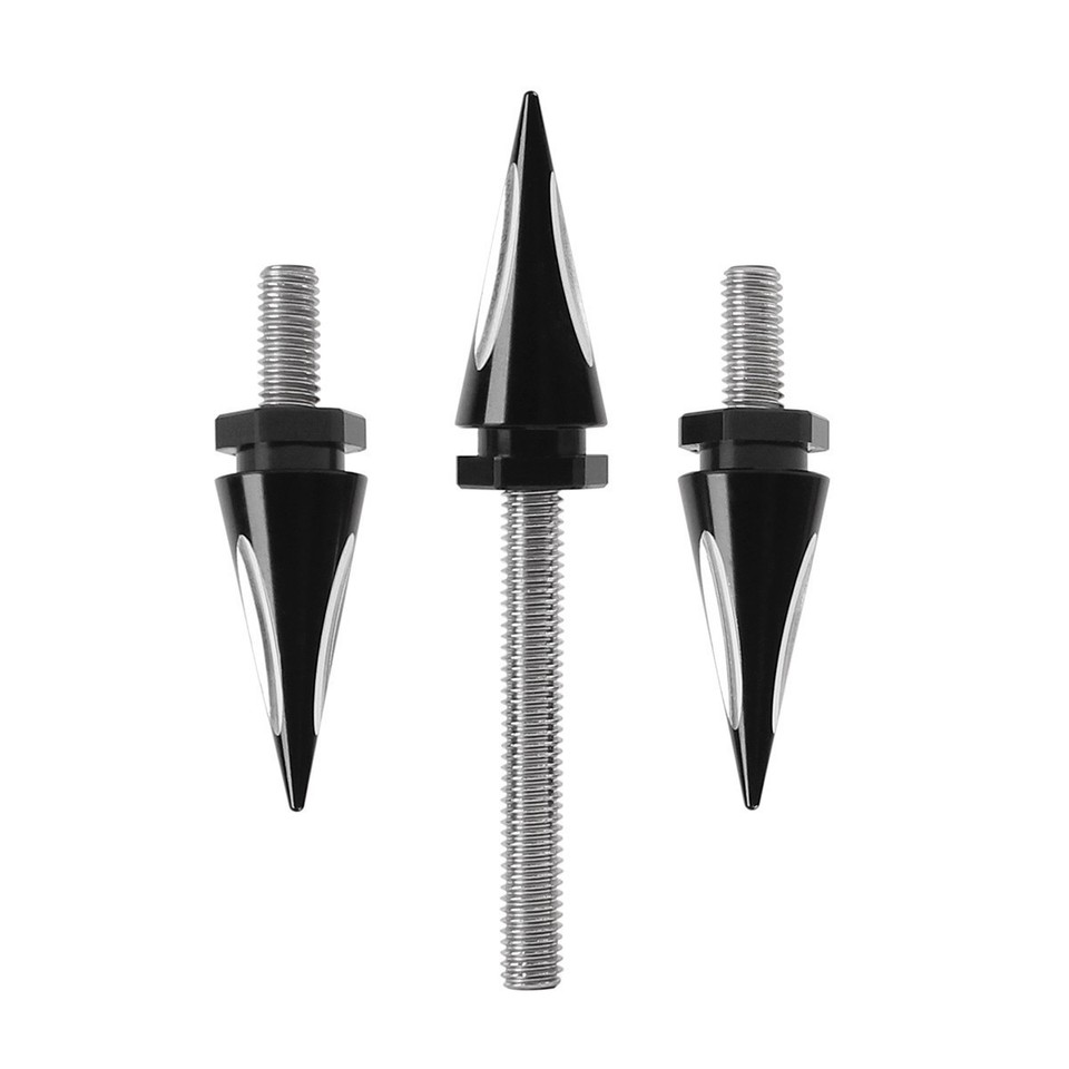 3pcs Spike Batwing Fairing Windshield Trim Bolts Screws For Harley ...
