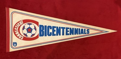 Vintage Connecticut Bicentennials 29 Inch Pennant NASL Soccer League ...